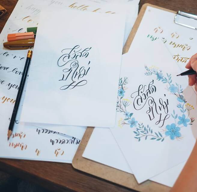 Thai Lettering Calligraphy Workshop Bangkok | ClassBento